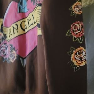 Faded Rose | Tops | Faded Rose Full Zip Hoodie Heart And Dager Angel ...